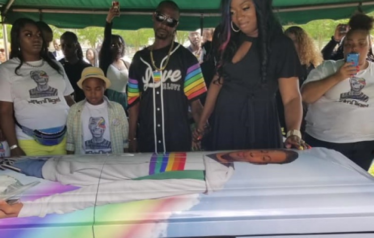 Nigel Shelby buried in rainbow casket by his family | PinkNews