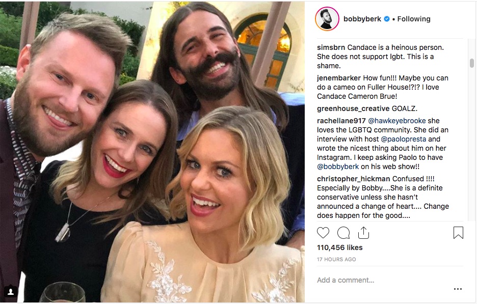 Queer Eye star's photo with 'anti-LGBT' Candace Cameron Bure sparks ...