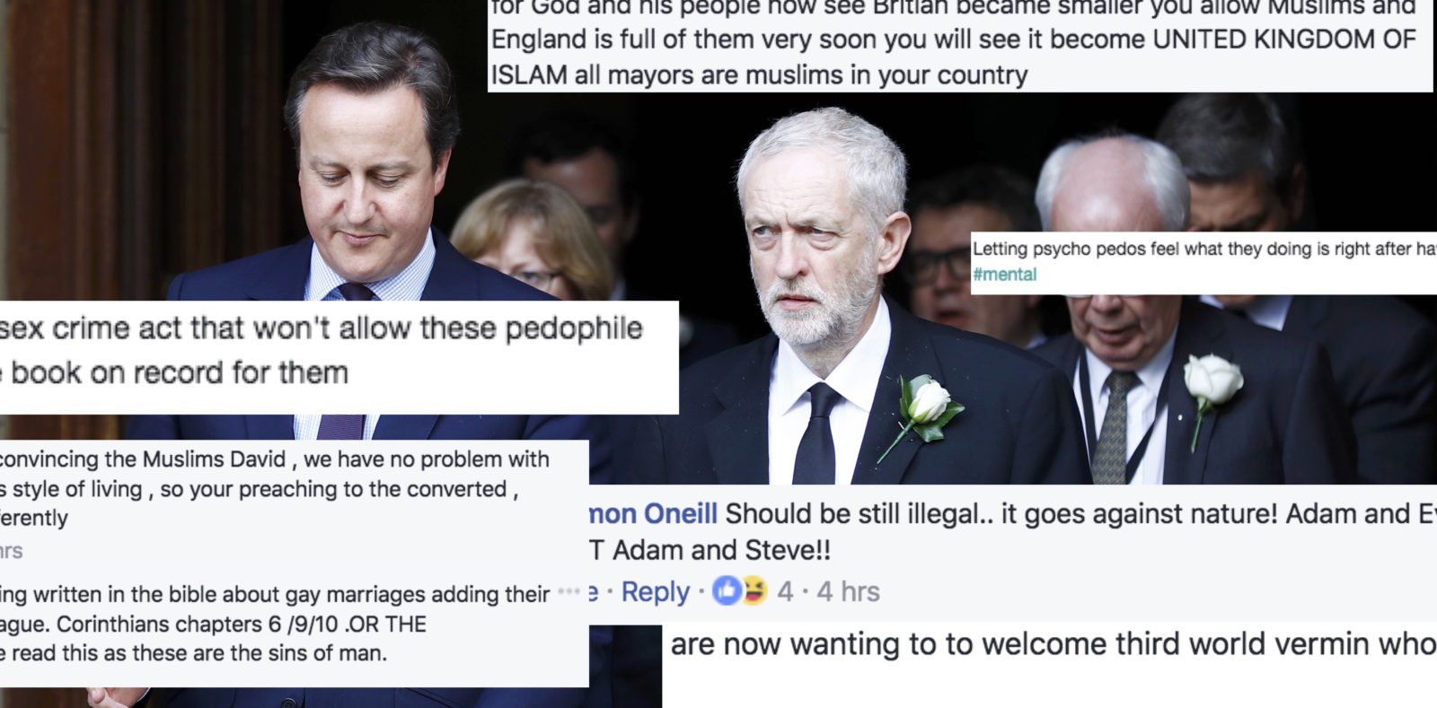 Jeremy Corbyn and David Cameron receive vile abuse for celebrating LGBT ...