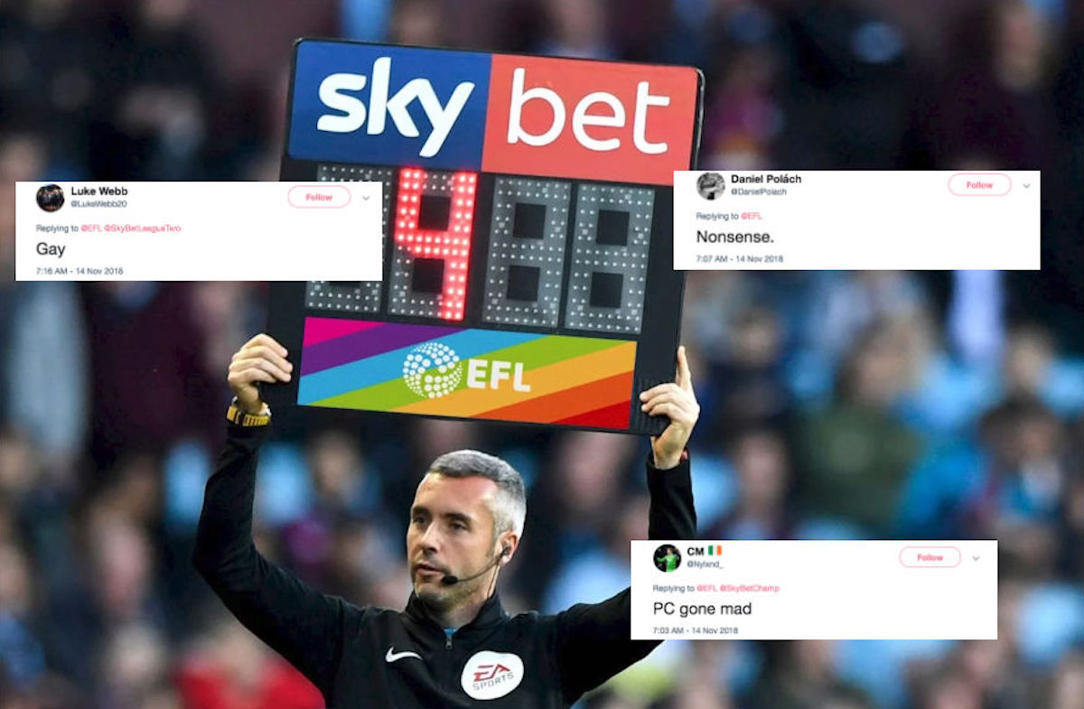 'PC gone mad' over football league's rainbow corner flags, decry ...