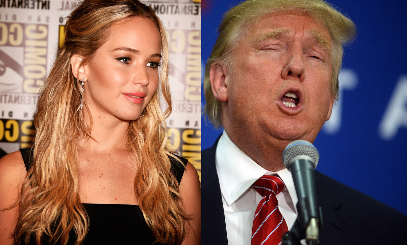Jennifer Lawrence really doesn't want Donald Trump to be President ...