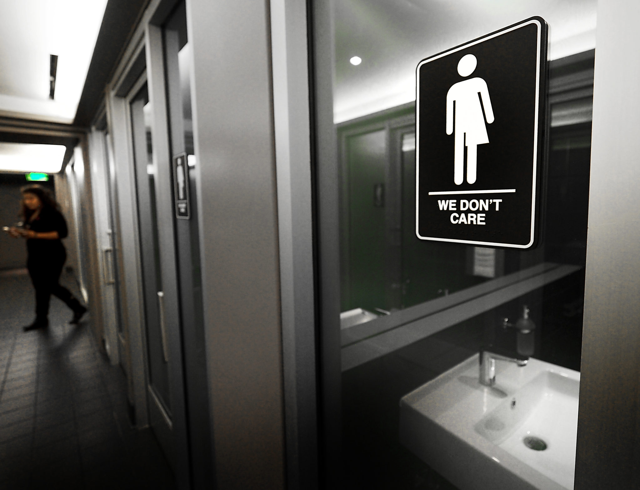 High school students staged protest over trans-inclusive bathroom policy