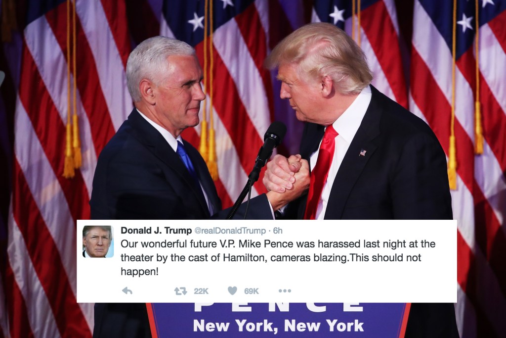Trump attacks Hamilton cast as he fails to understand what harassment ...