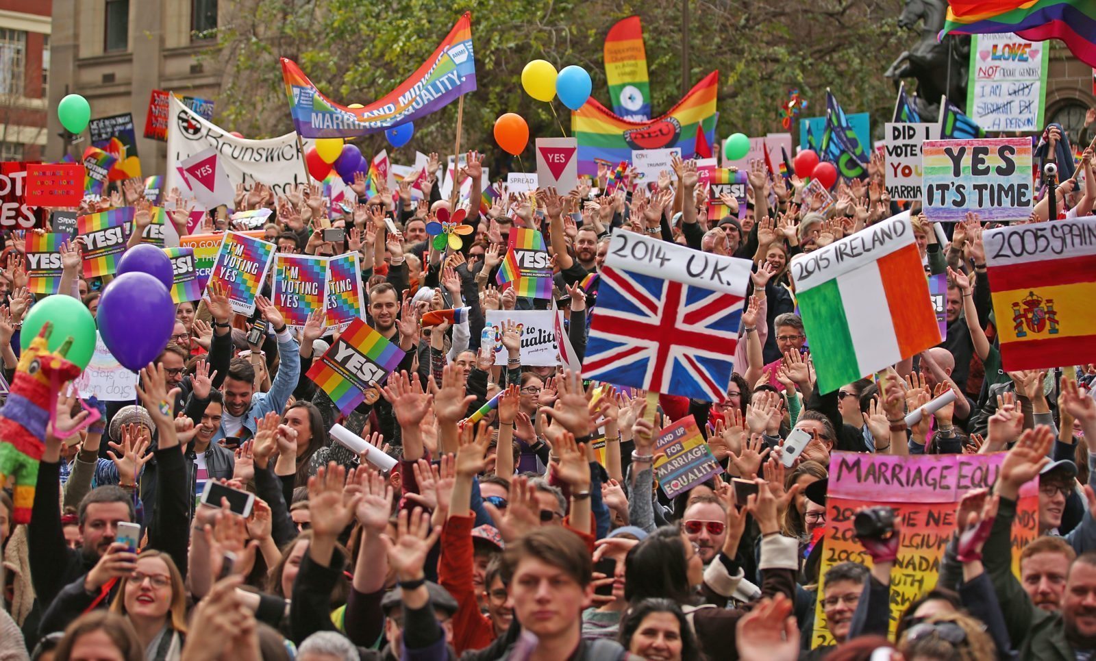 UK rally to send love to Australia's equal marriage campaigners | PinkNews