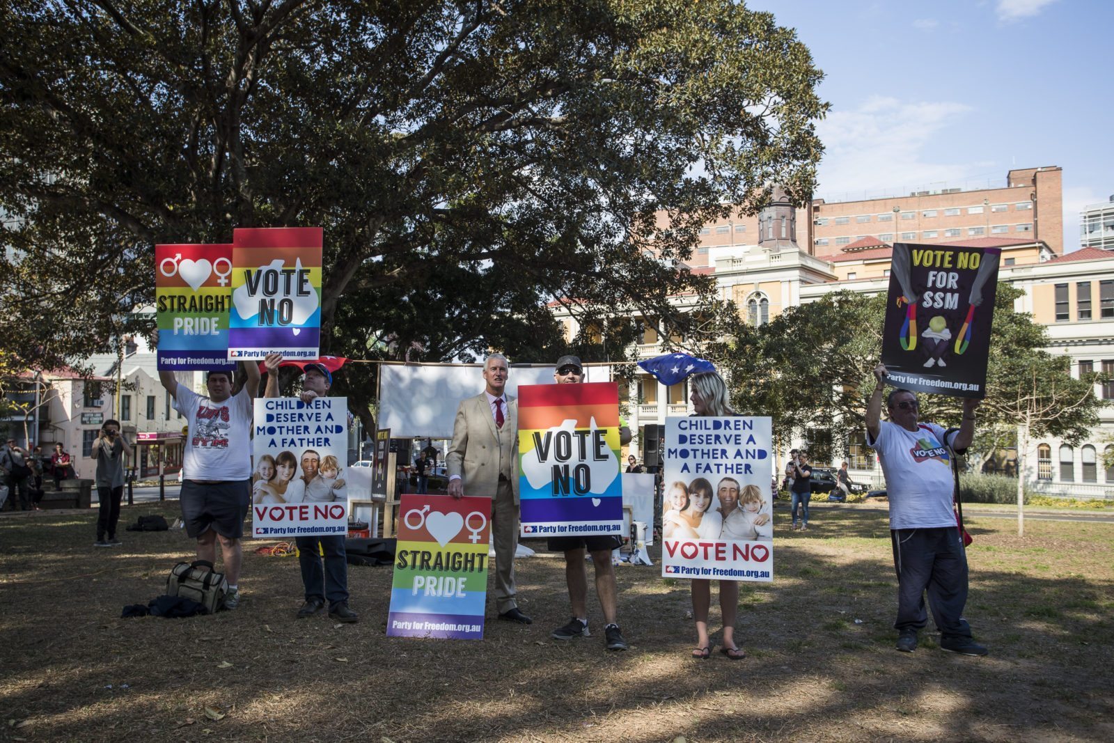 'Straight Lives Matter' rally draws just 30 people, outnumbered by ...