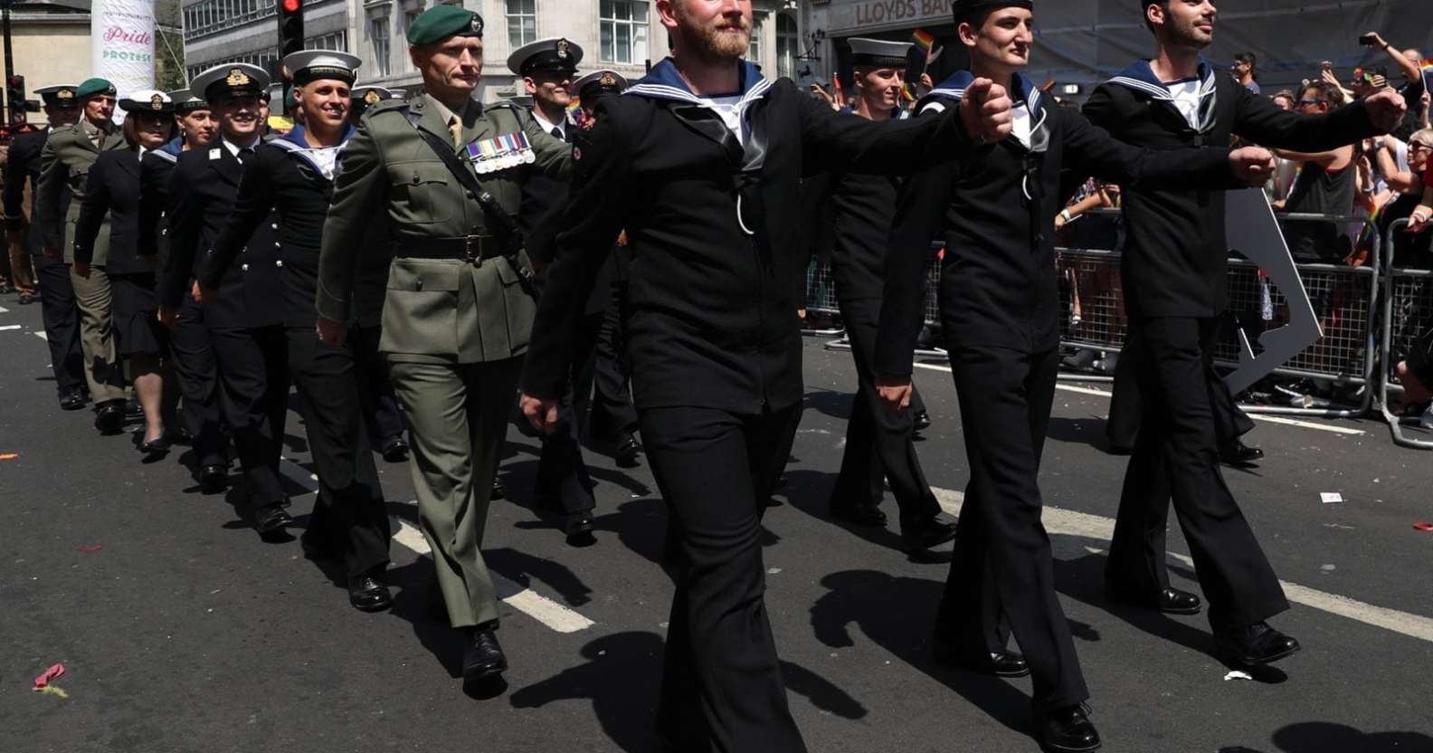 Royal Marines march at Pride for first time: 'All are equal and all are ...