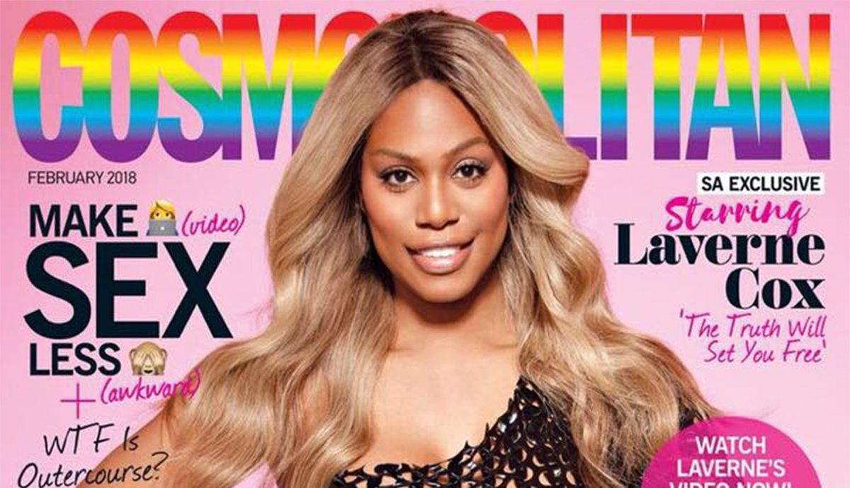 Laverne Cox becomes the first trans woman on the cover of Cosmopolitan ...