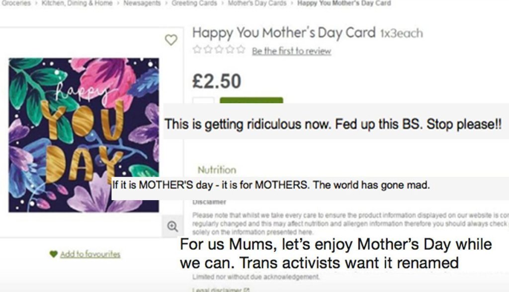Sainsbury's launches same-sex Mother's Day card for people with two ...