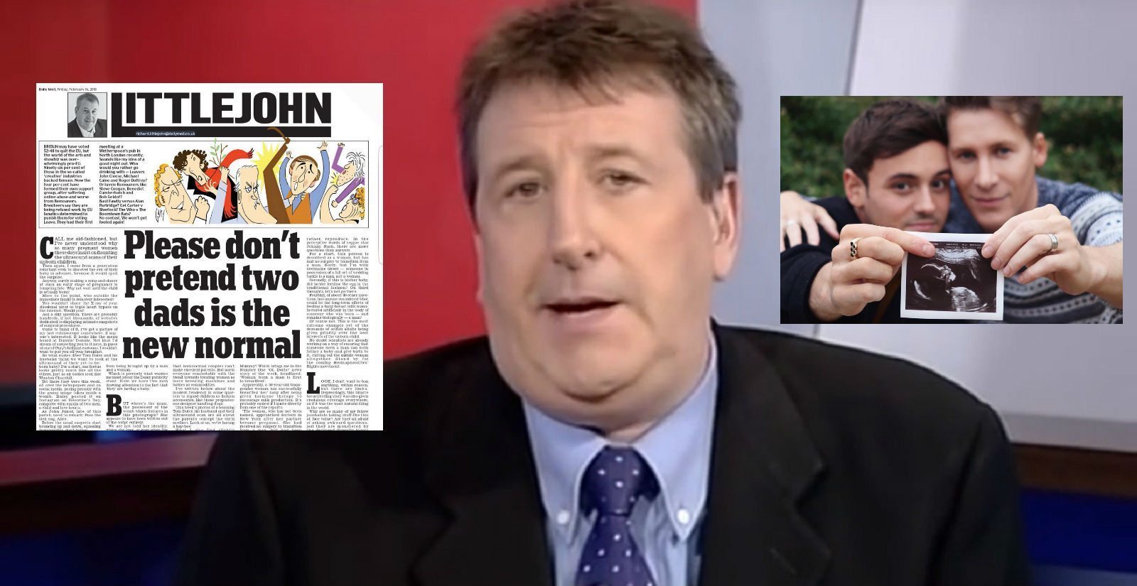 Daily Mail columnist Richard Littlejohn is baffled by sex toy flag ...