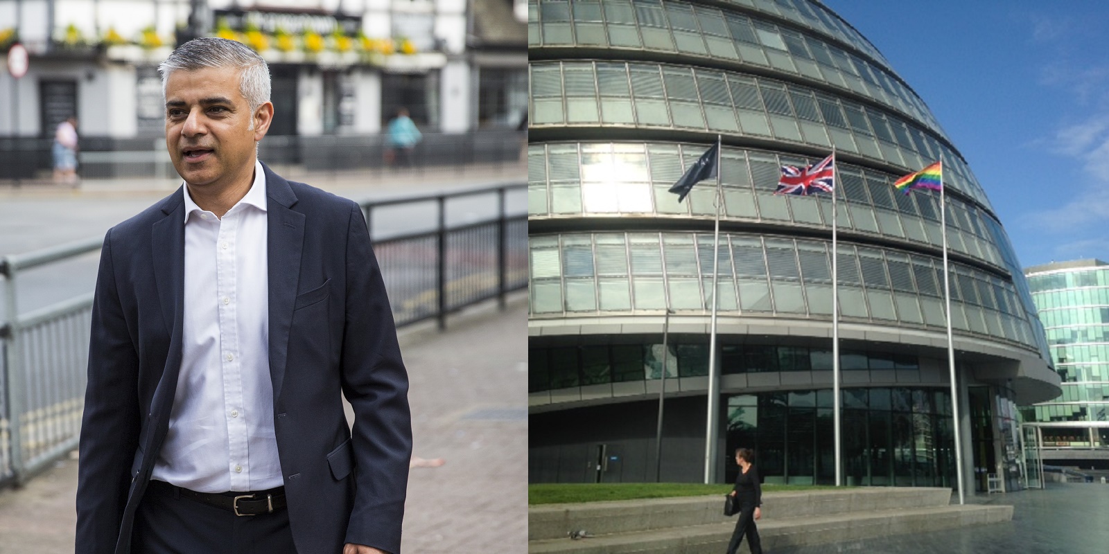 New Mayor of London Sadiq Khan flies rainbow flag from City Hall | PinkNews