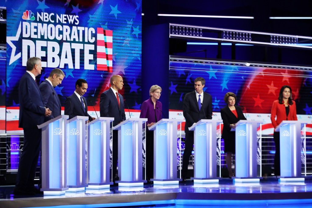Democrats clash over LGBT issues in first Presidential TV debate | PinkNews
