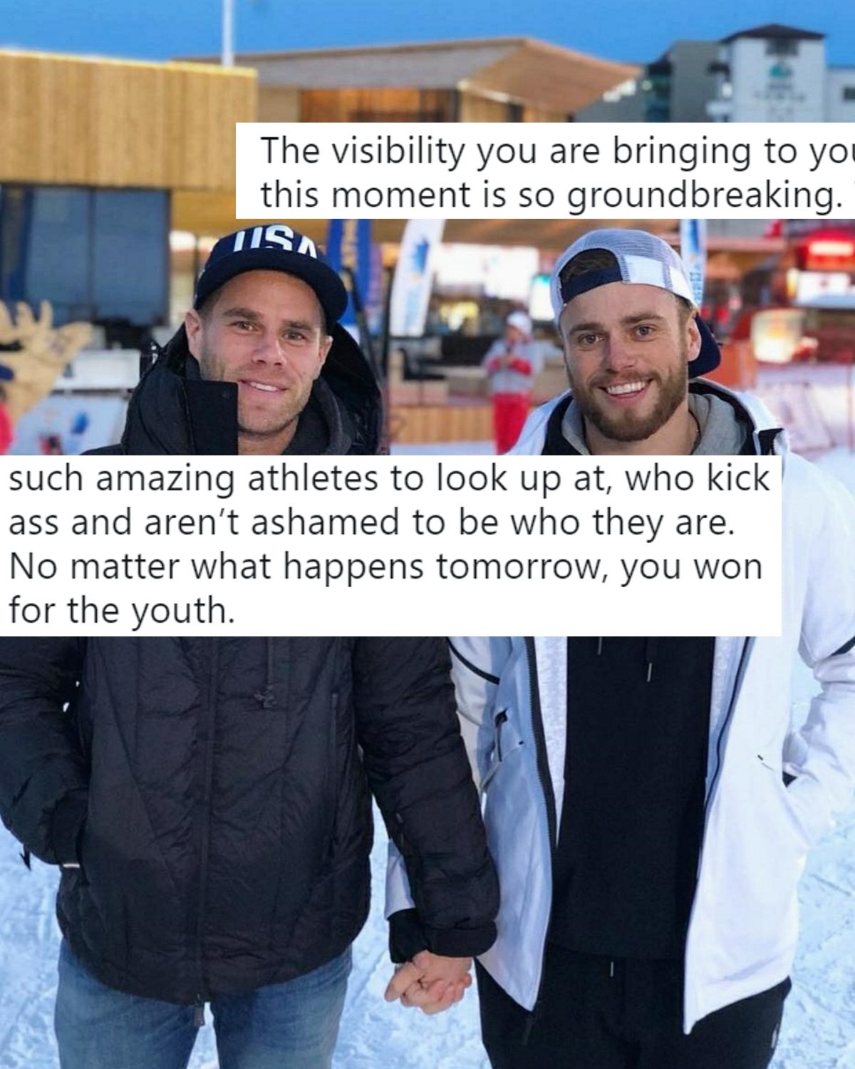 Winter Olympics 2018: This photo of Gus Kenworthy and his partner is ...