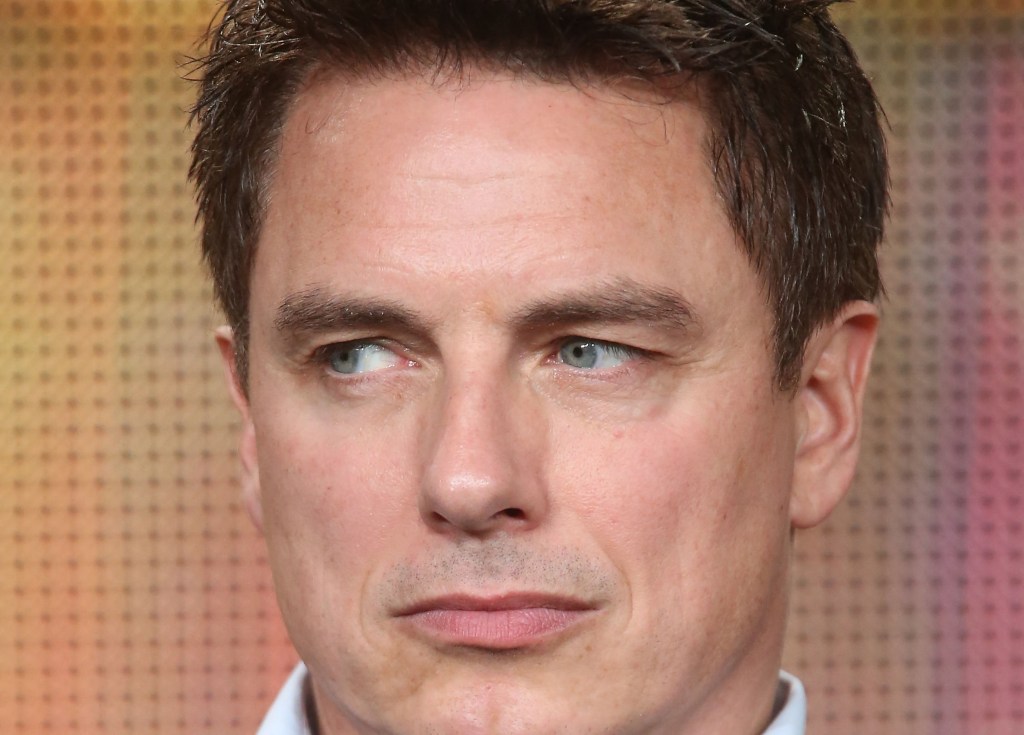 John Barrowman shows off new look at topless 50th birthday party ...