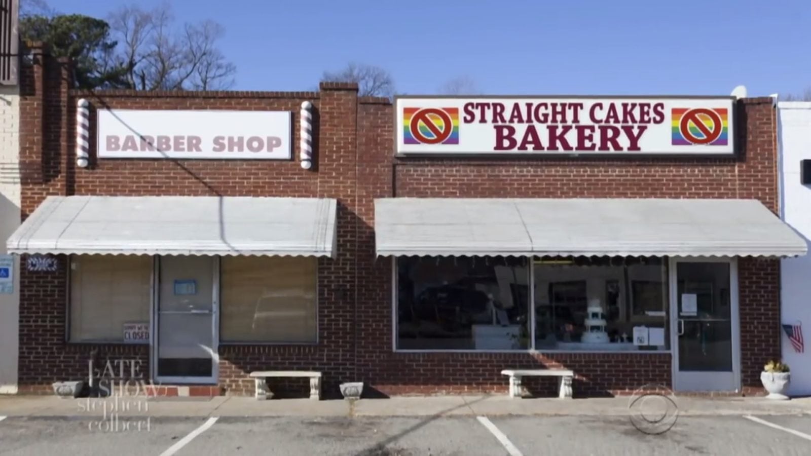 Stephen Colbert lampoons 'heterosexual cake bakery' | PinkNews