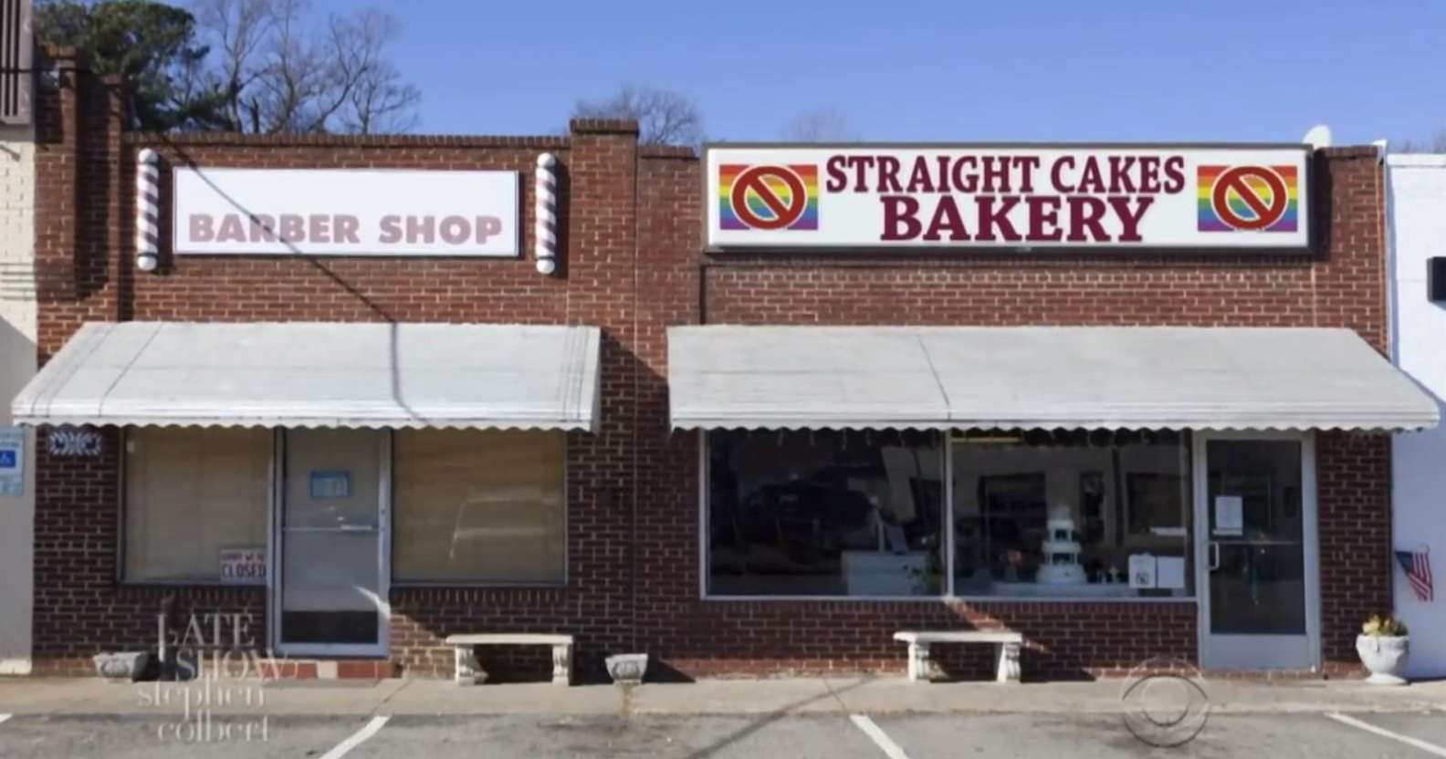 Stephen Colbert lampoons 'heterosexual cake bakery' | PinkNews