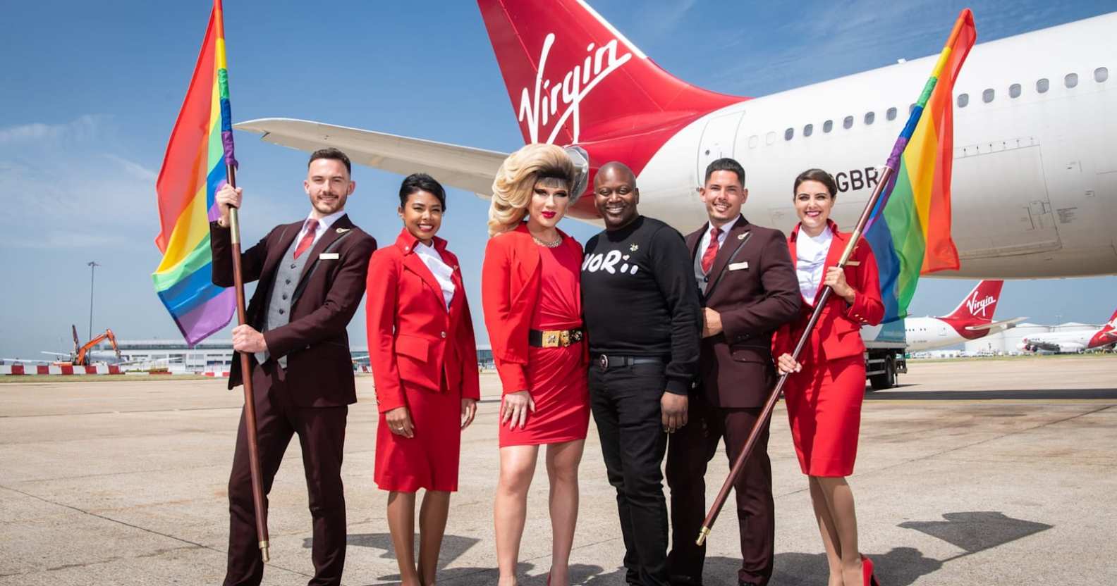 Family of four have the accidental time of their lives on Pride flight