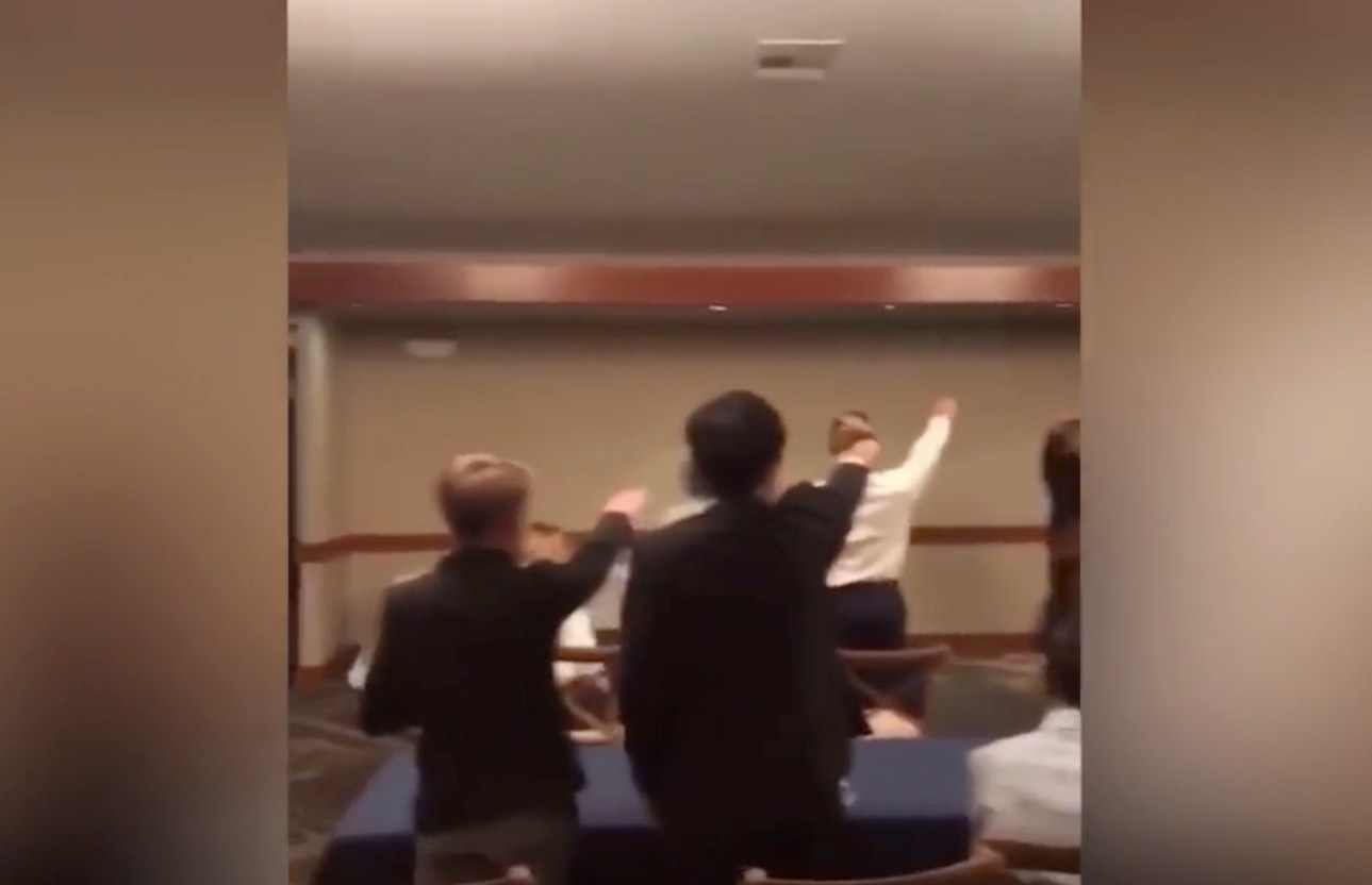 Video surfaces of high school students singing Nazi song