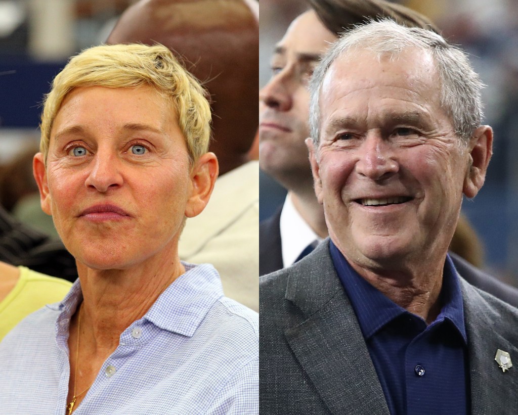 Ellen DeGeneres wants you to know she's friends with George W Bush