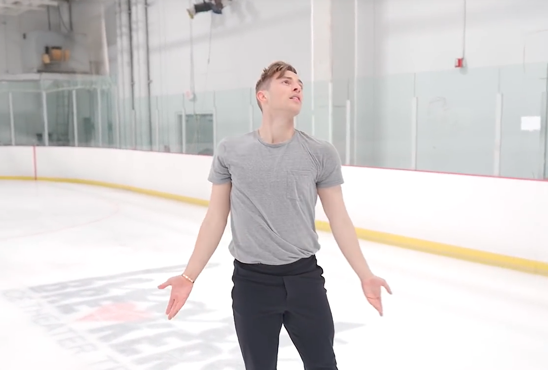 Gay Olympian Adam Rippon celebrates 30th birthday with amazing skate
