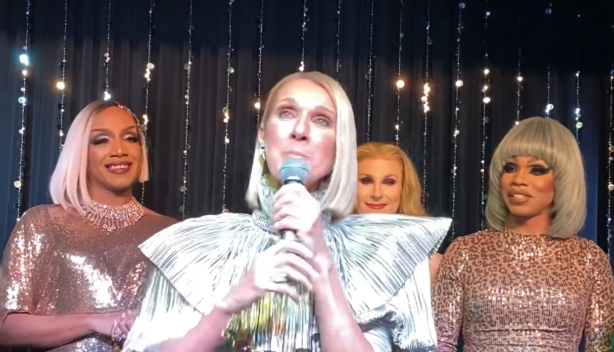 Céline Dion celebrated new album surrounded by Céline Dion drag queens