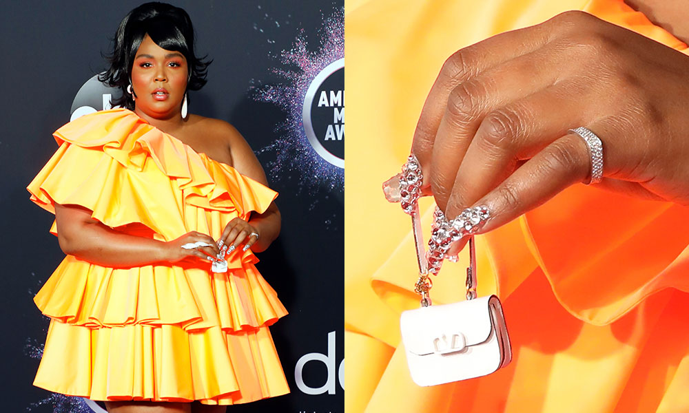 Lizzo carrying a tiny bag 'big enough for my f***s to give' won the AMAs