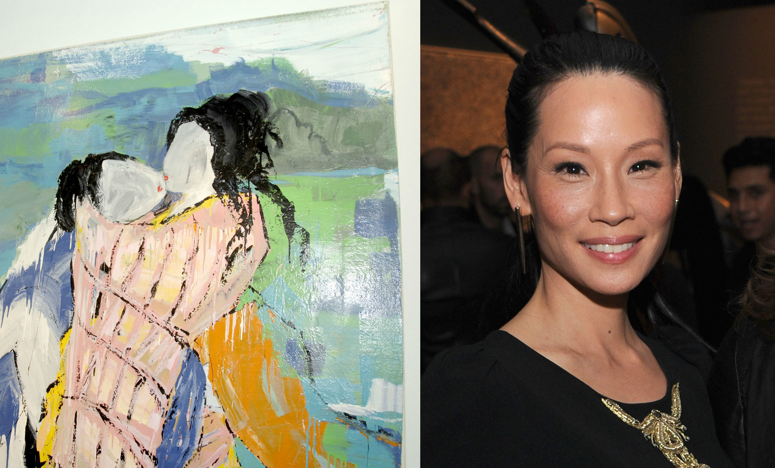 Lucy Liu paints erotic lesbian art and it's literally everything