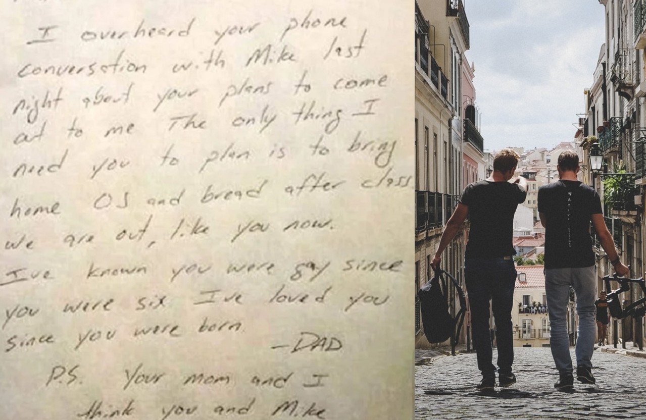 This dad overheard his son talking about coming out, so he made it easy ...