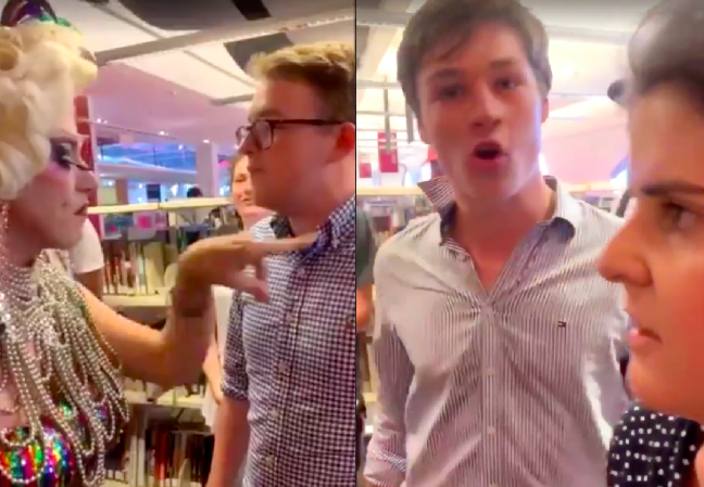 Protestors storm drag queen storytime event, 'scaring' young children