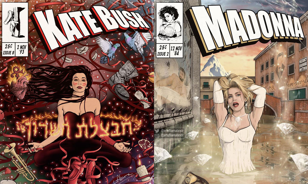Madonna, Bjork and Kate Bush albums turned into incredible comic books