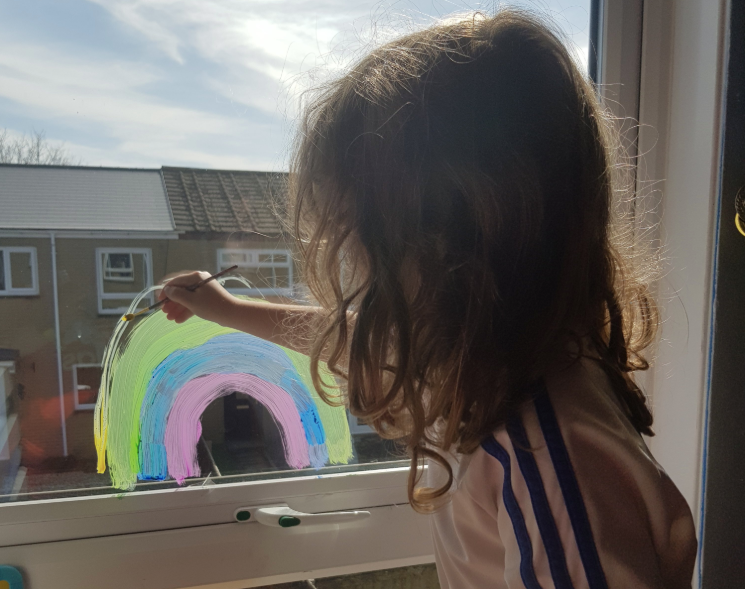 Mumsnet user is angry kids are making rainbows in coronavirus isolation