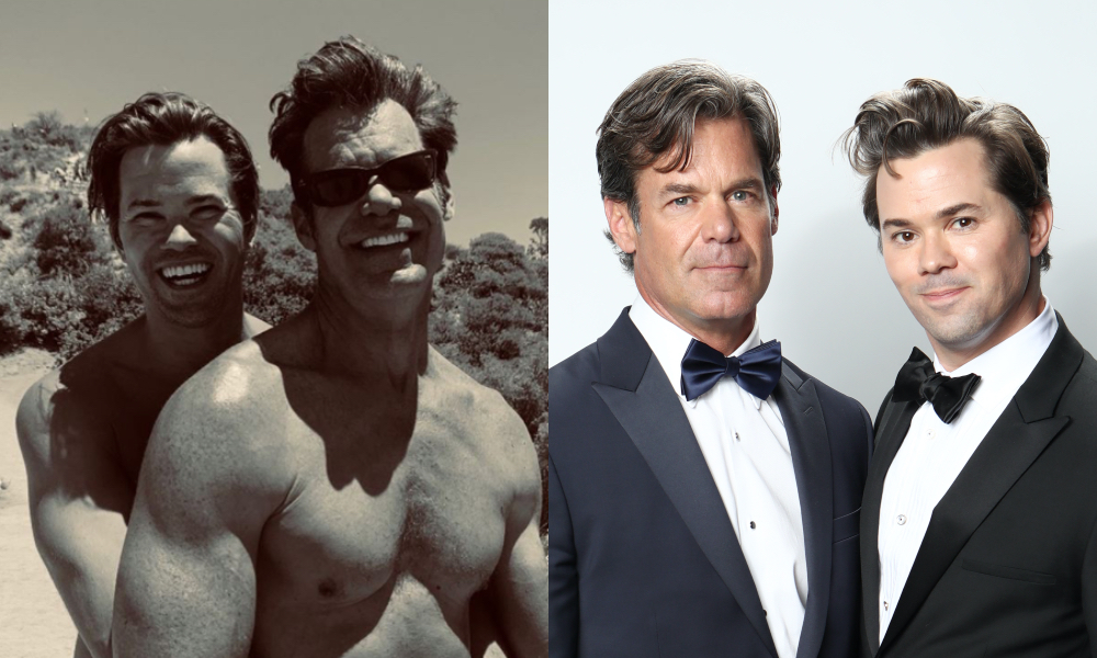 Andrew Rannells and boyfriend Tuc Watkins filmed sex scenes for sitcom