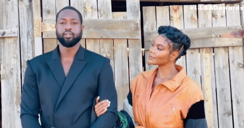 Dwyane Wade and Gabrielle Union honour Zaya at GLAAD Media Awards