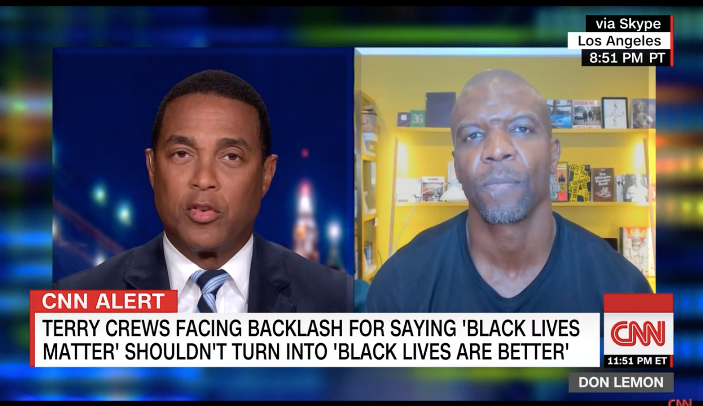 Don Lemon lectures Terry Crews over Black Lives Matter comments