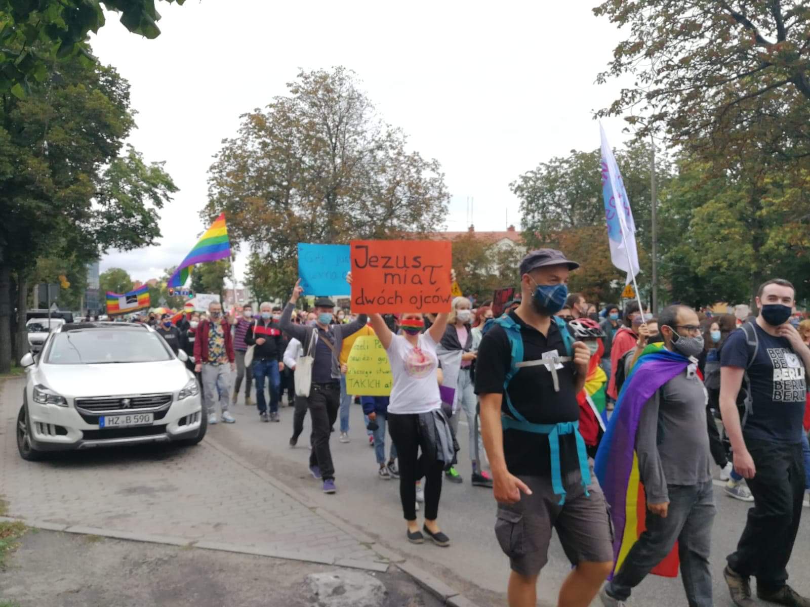 LGBT rights protest marches across Germany-Poland border