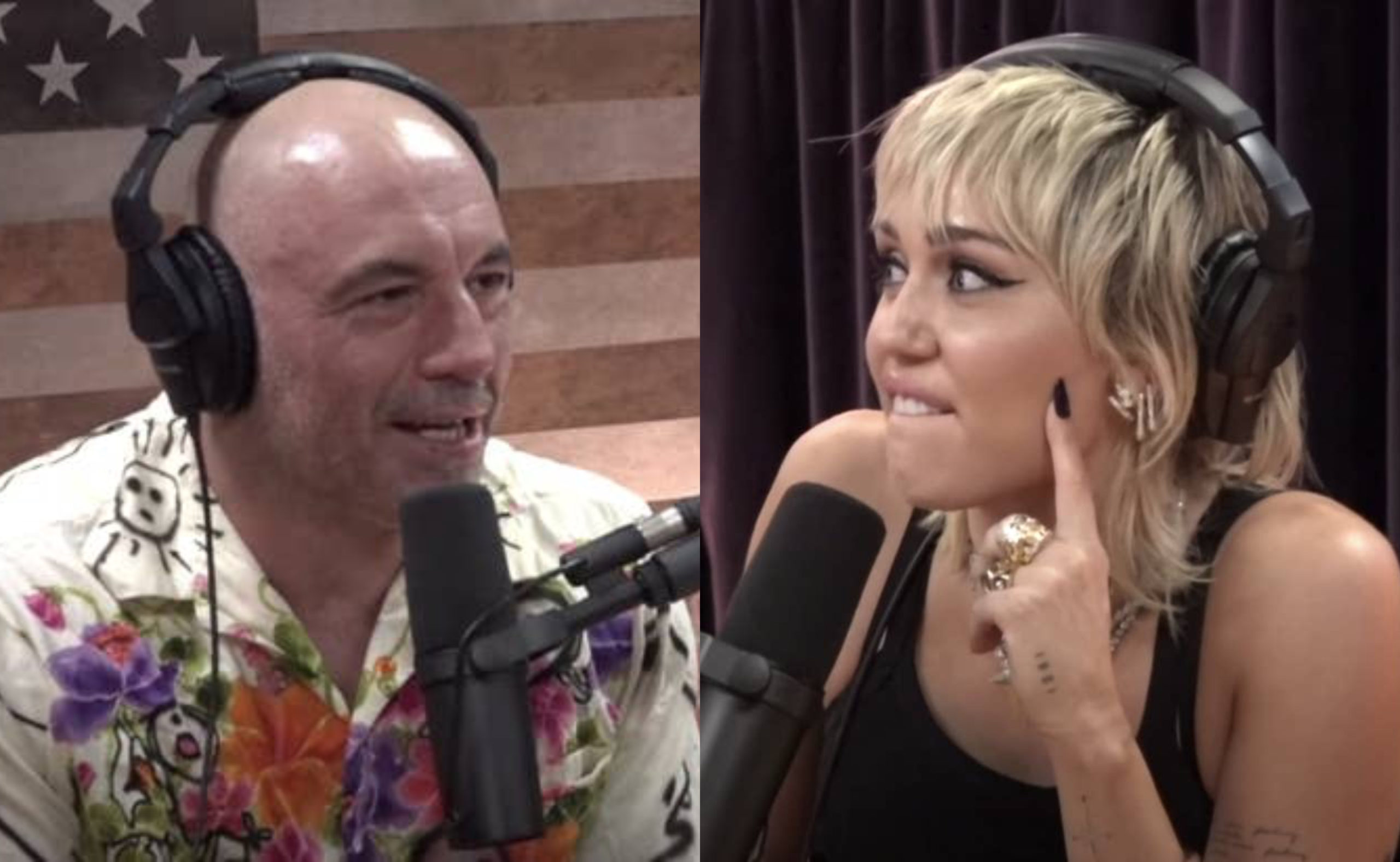 Miley Cyrus defends RuPaul's Drag Race to painfully straight Joe Rogan