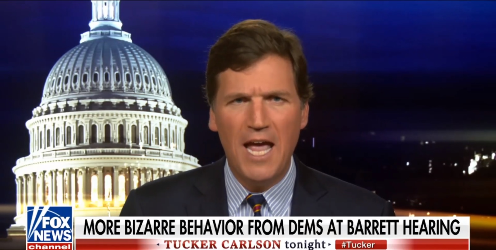 Fox News' Tucker Carlson launches bigoted defence of Amy Coney Barrett