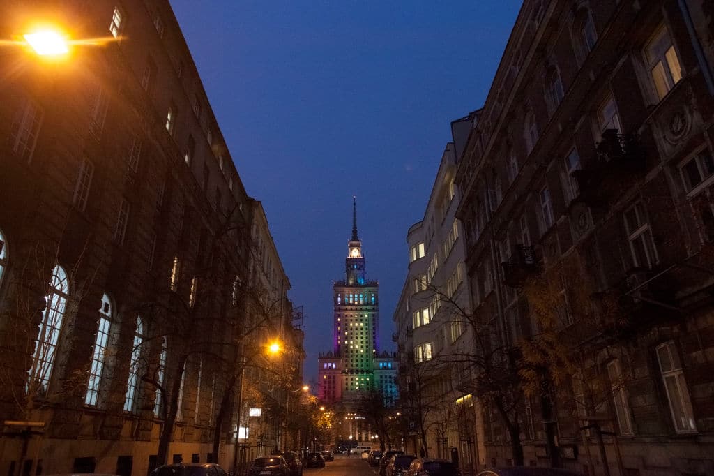 Poland: Landmarks lit with rainbows for LGBT solidarity