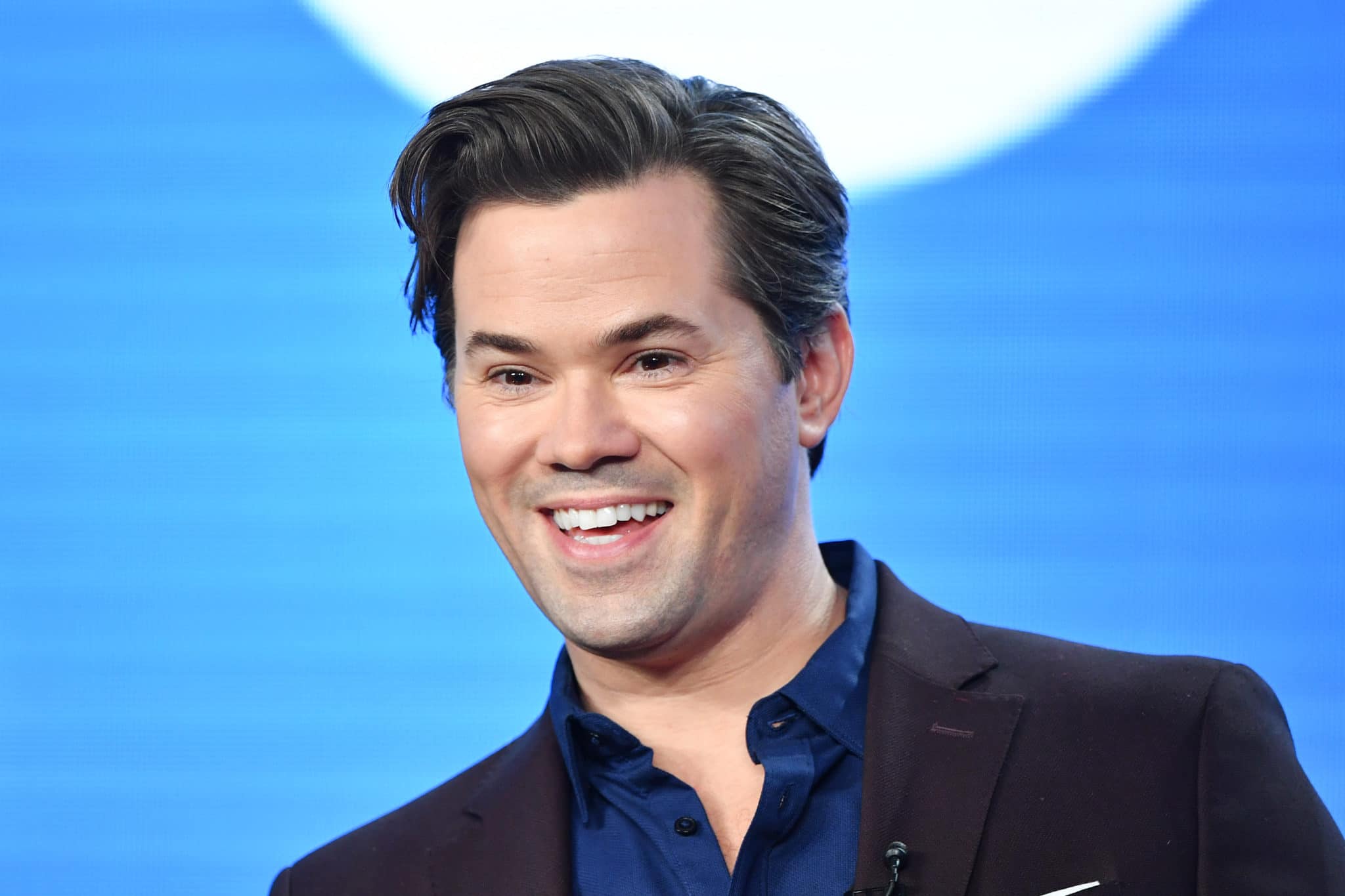 Andrew Rannells and boyfriend Tuc Watkins filmed sex scenes for sitcom