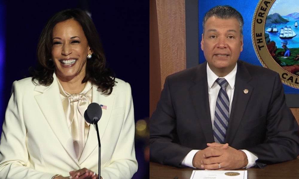 Alex Padilla, LGBT+ ally, chosen as Kamala Harris' Senate replacement.