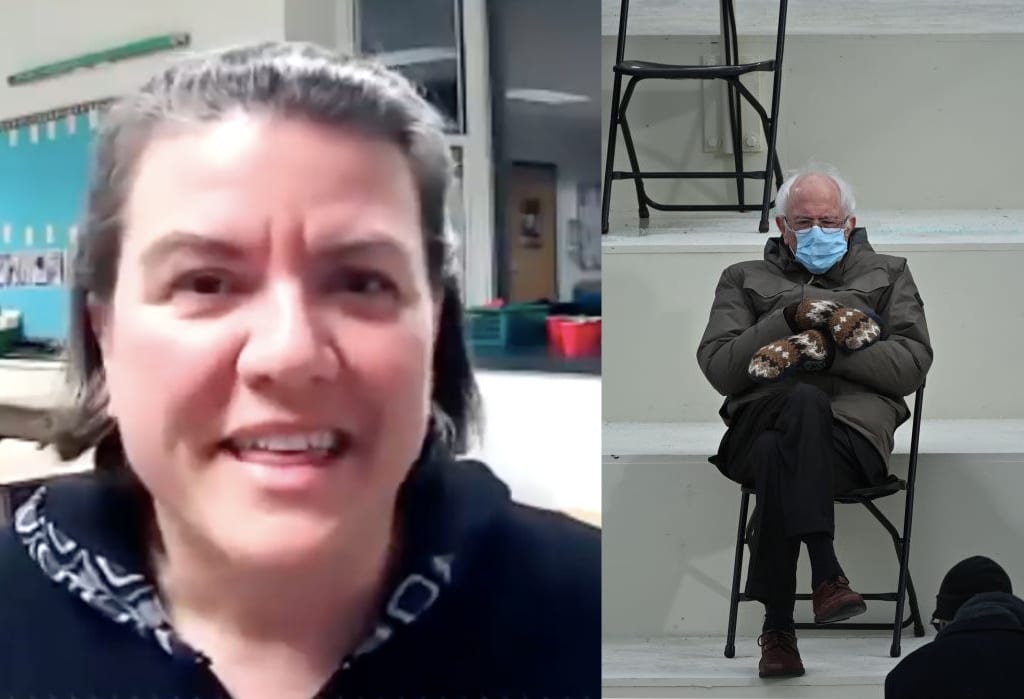 Bernie Sanders' iconic mittens were handmade by a lesbian teacher