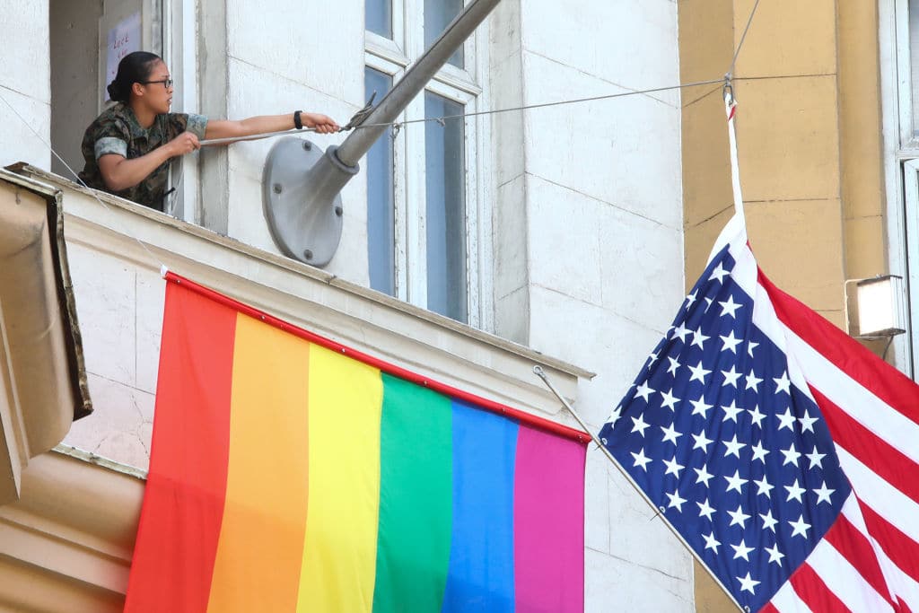 Pentagon keeps Trump's ban on Pride flags flown in military bases