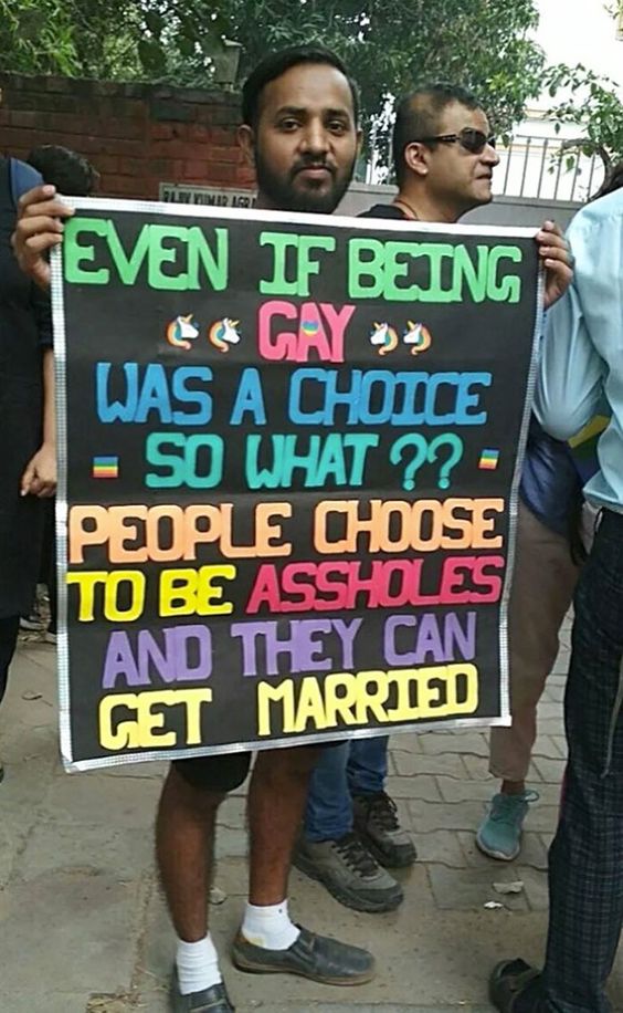 LGBT protest signs that are frank, funny and fearless
