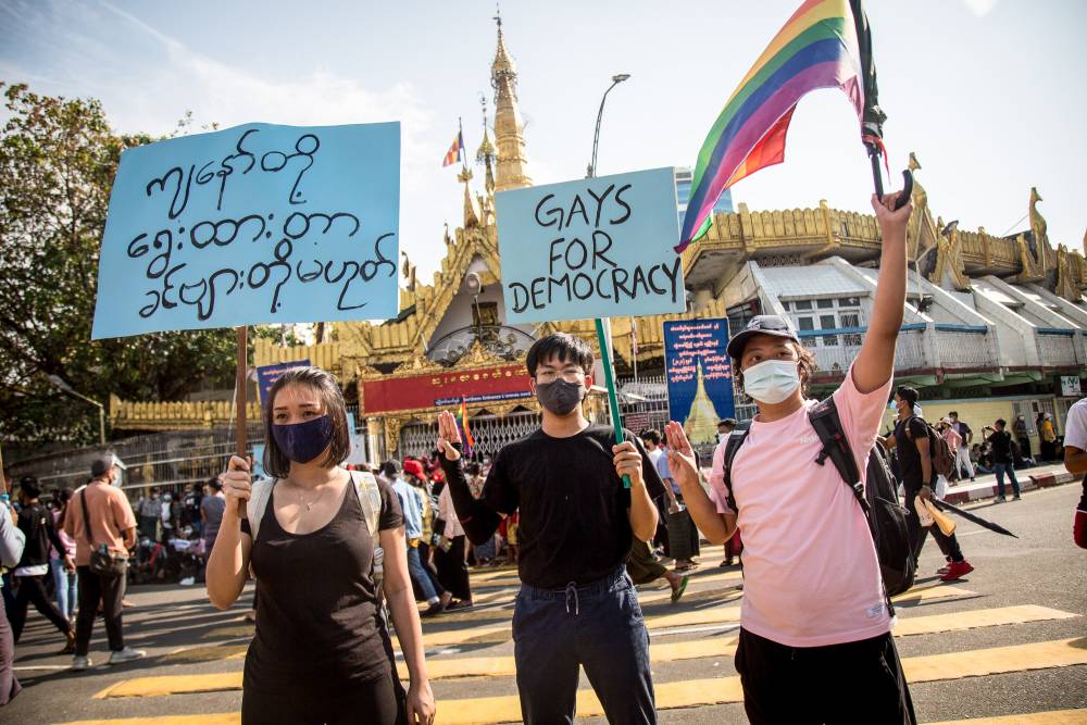Myanmar: LGBT community joins protests after military coup