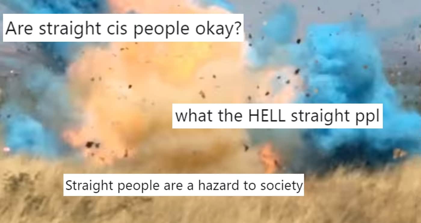 Gender reveal disaster leads to four being charged by police | PinkNews