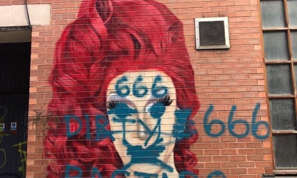 Man arrested after murals in Manchester's gay village defaced with vile ...