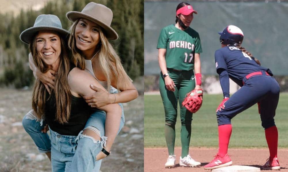 Loved-up Olympians go head-to-head on softball field: 'We step on as ...