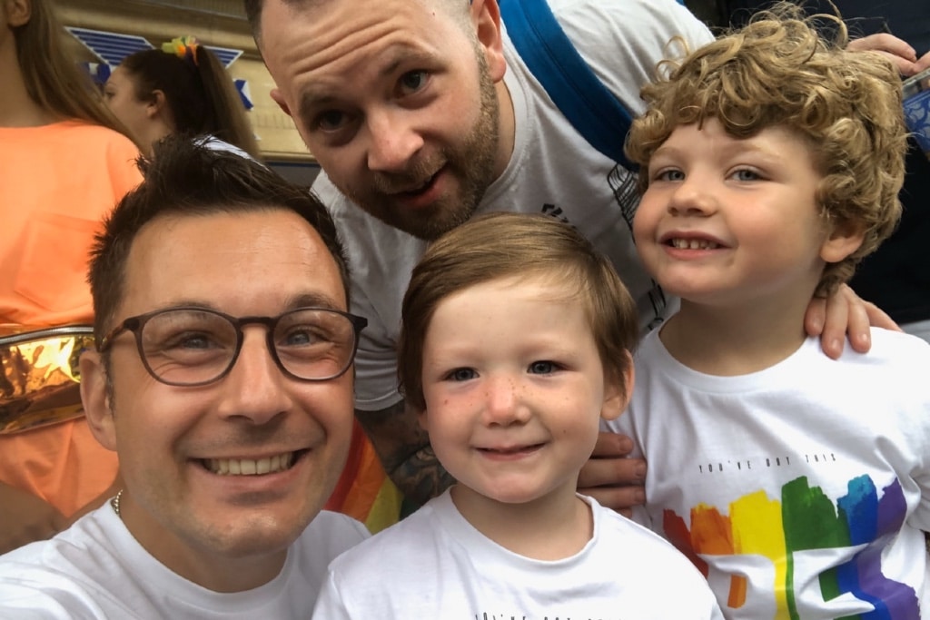 Gay dads share intense journey to adopting 'forever stars'