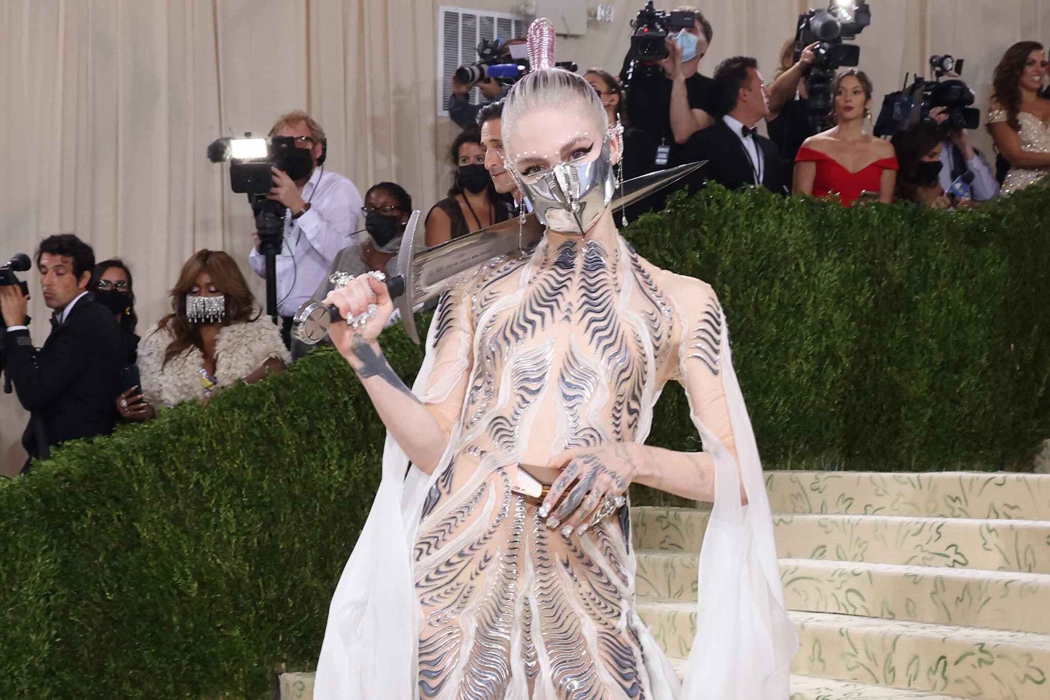 Grimes fans think she's had 'elf ear' surgery after bandaged selfie ...