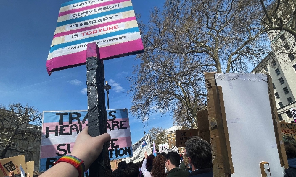 Thousands protest for inclusive UK conversion therapy ban
