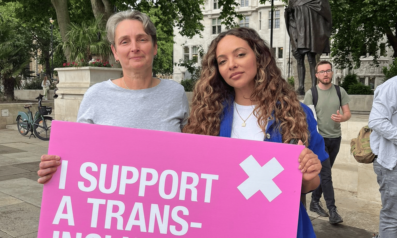 Jade unbothered by any 'consequences' of being a trans ally
